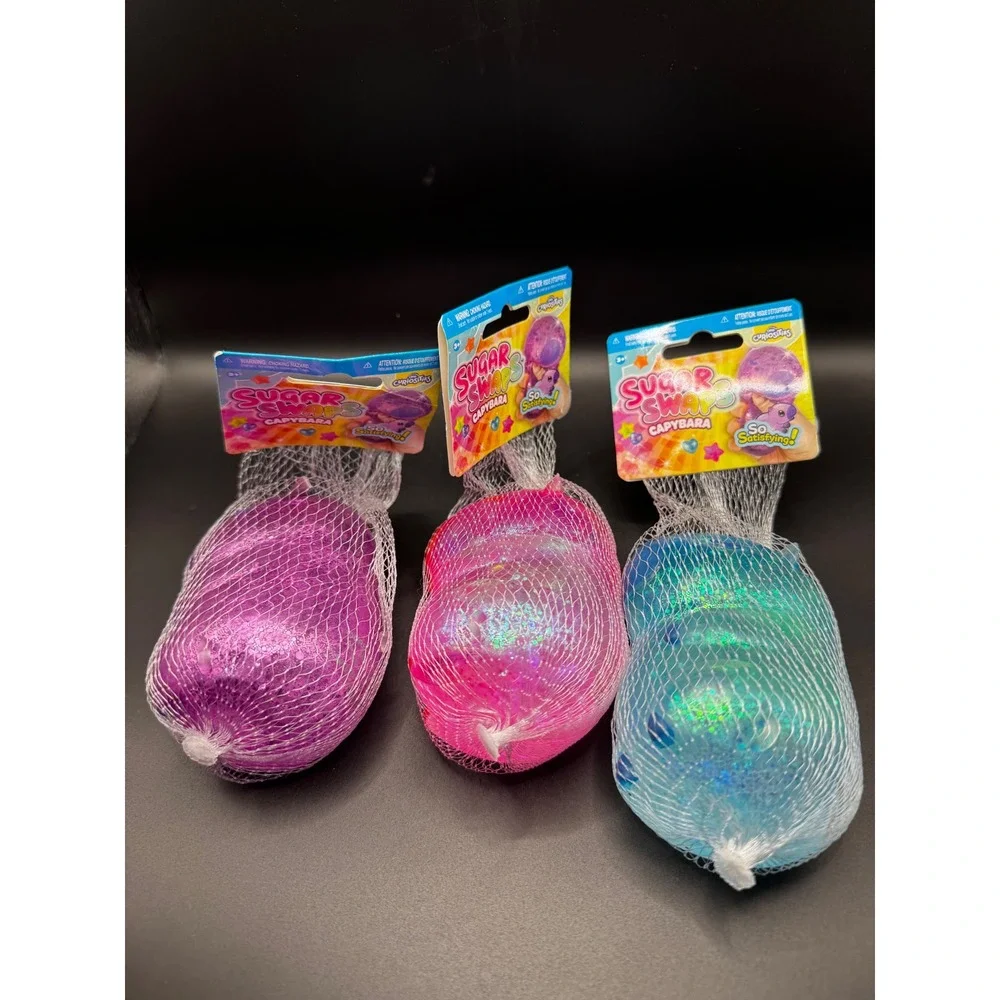 Orb | Toys | Orb Sugar Swaps Capybara Squishy Toy Lot 3 Pack Glitter ...